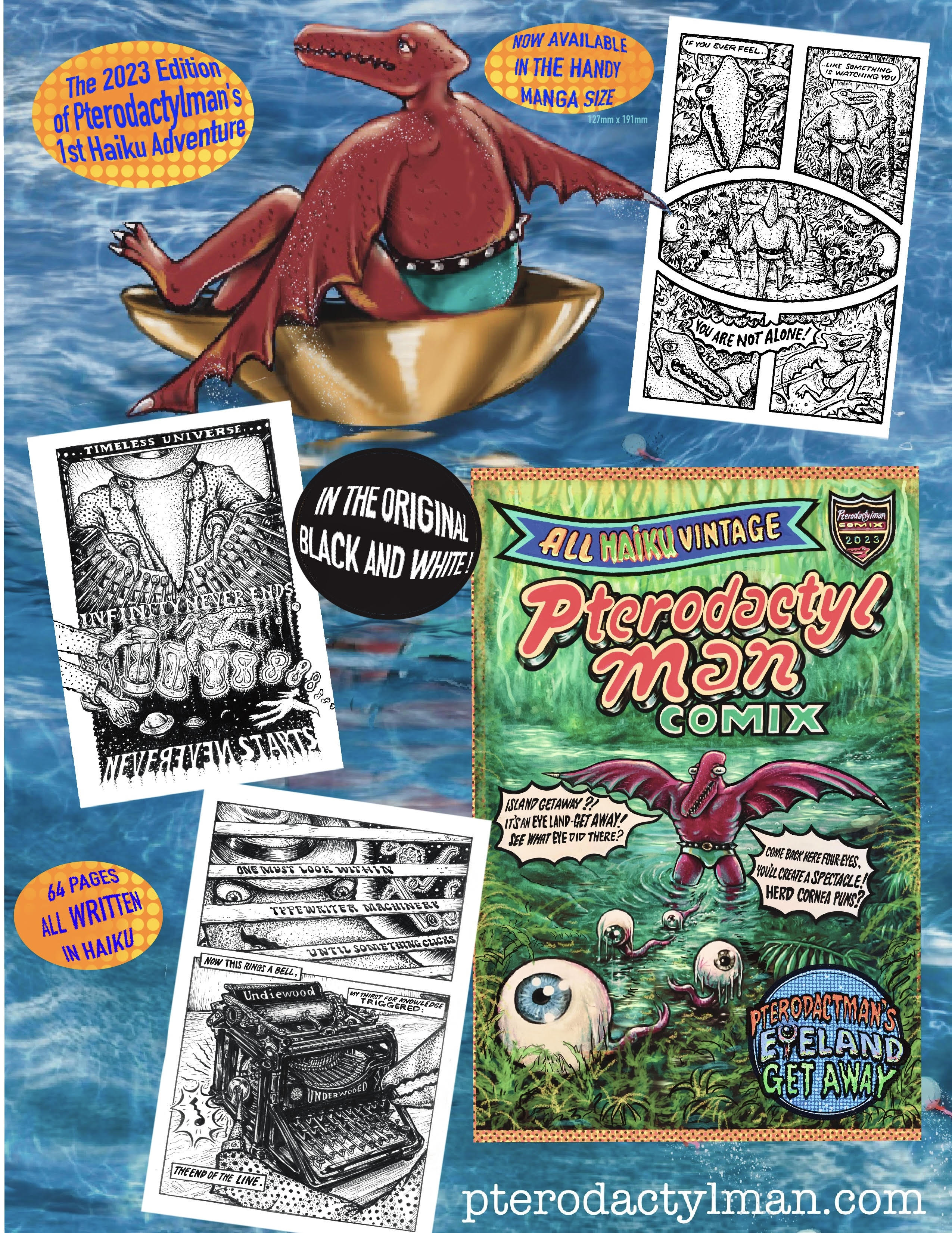 MANGA-SIZED BLACK & WHITE EDITION – The Art of Pterodactylman